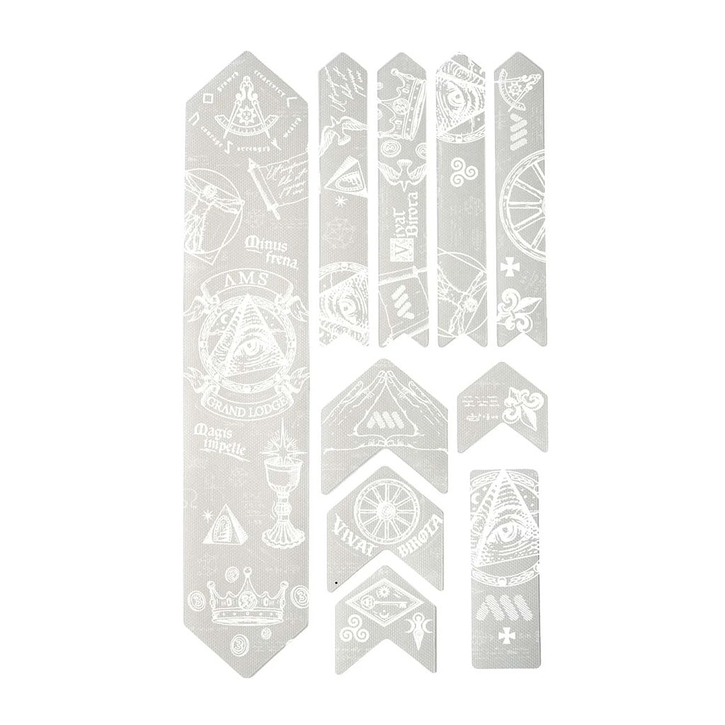 All Mountain Style Extra Honeycomb Frame Guard Opus Magna White – Howler Bike Park