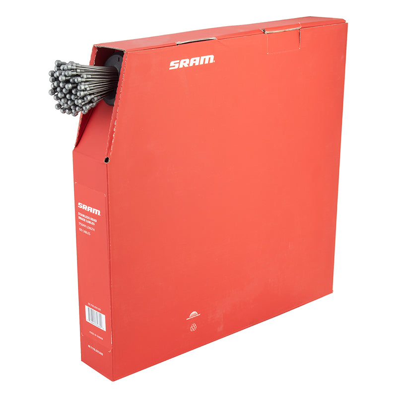 SRAM Stainless Steel Brake Cable - Road 1750mm Length Silver Box of 10 ...