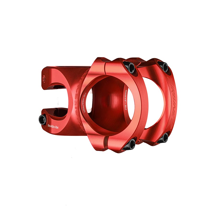 RaceFace Turbine R 35 Stem - 40mm 35mm Clamp +/-0 1 1/8" Red – Howler ...