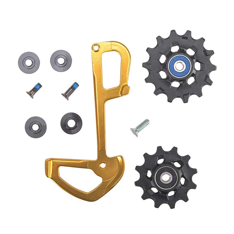 SRAM XX1 Eagle Ceramic Bearing Pulleys and Gold Inner Cage – Howler ...