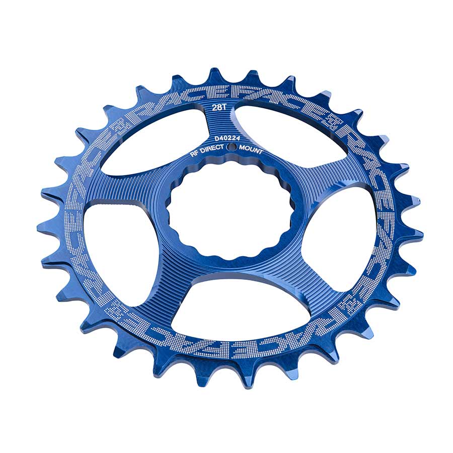 RaceFace Narrow Wide Chainring: Direct Mount CINCH 28t Blue – Howler ...