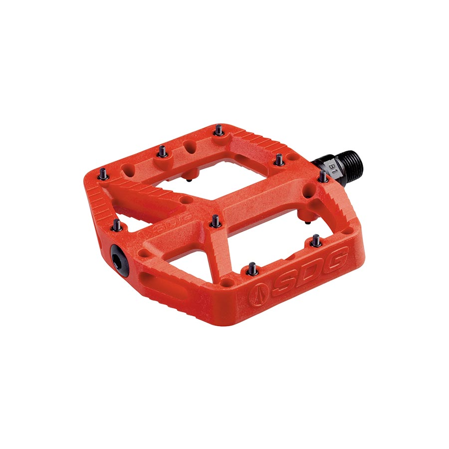 SDG Comp Pedals - Platform Composite 9/16" Red – Howler Bike Park