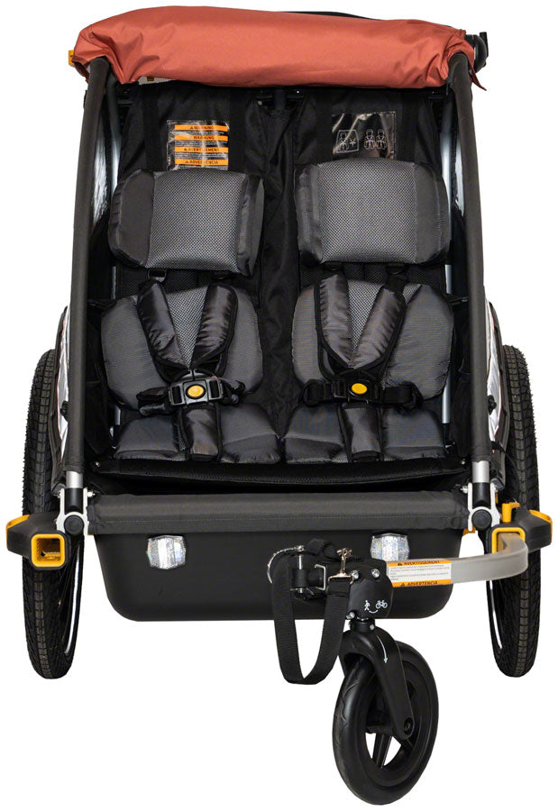 Burley Cub X Child Trailer - Double Sandstone Red – Howler Bike Park