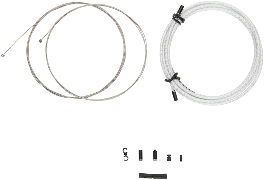 Jagwire 2x Sport Shift Cable Kit SRAM/Shimano Braided White – Howler ...