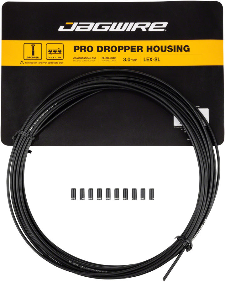 Jagwire 3mm Pro Dropper Housing - Slick-Lube Liner 10M Roll Black ...