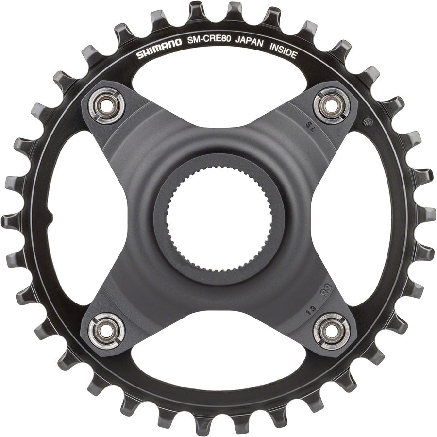 Shimano STEPS SM-CRE80-B Chainring - 34T Without Chainguard 55mm Chain ...