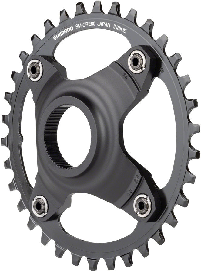 Shimano STEPS SM-CRE80-B Chainring - 34T Without Chainguard 55mm Chain ...