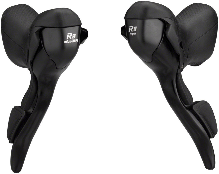 microSHIFT R8 Drop Bar Shift Lever Set 2 x 8-Speed Shimano Compatible ...
