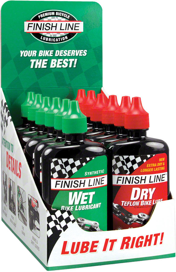 Finish Line Wet and Dry Bike Chain Lube - 4oz Drip Box of 12 – Howler ...
