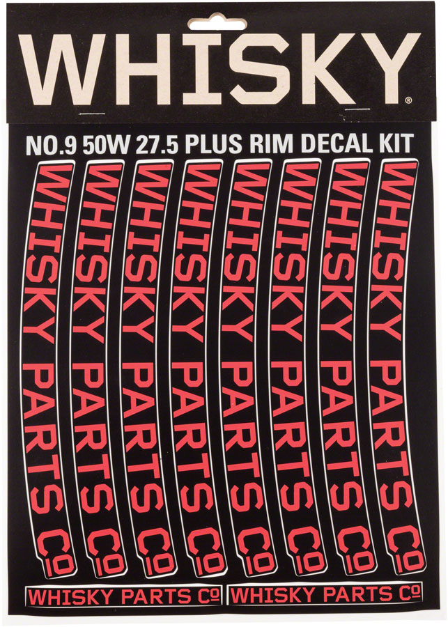 WHISKY 50w Rim Decal Kit for 2 Rims Red – Howler Bike Park