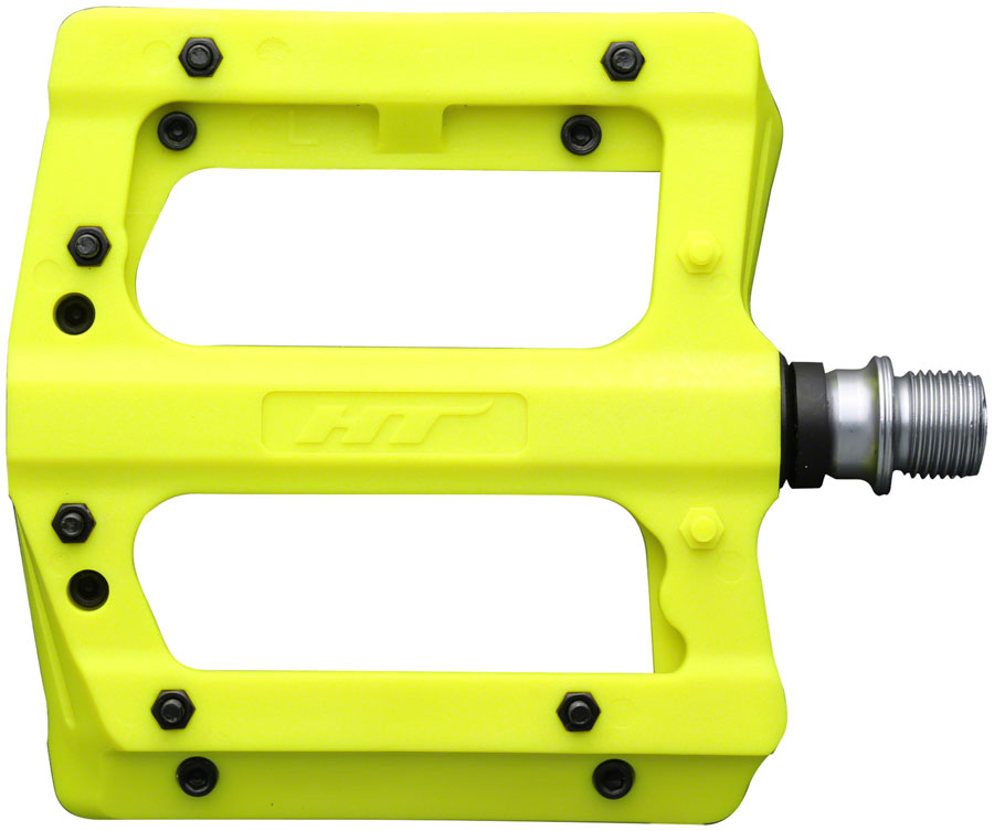 HT Components PA12A Pedals - Platform Composite 9/16" Neon Yellow ...