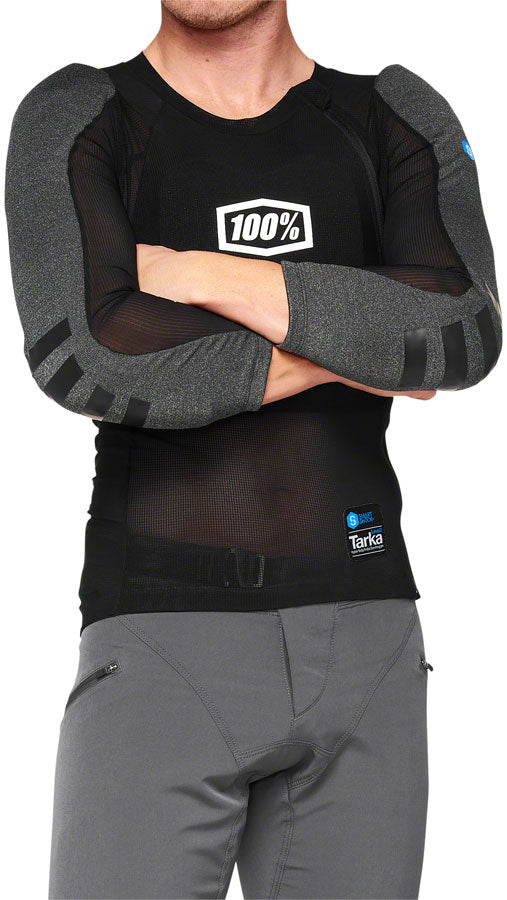 100% Tarka Long Sleeve Body Armor - Black Small – Howler Bike Park