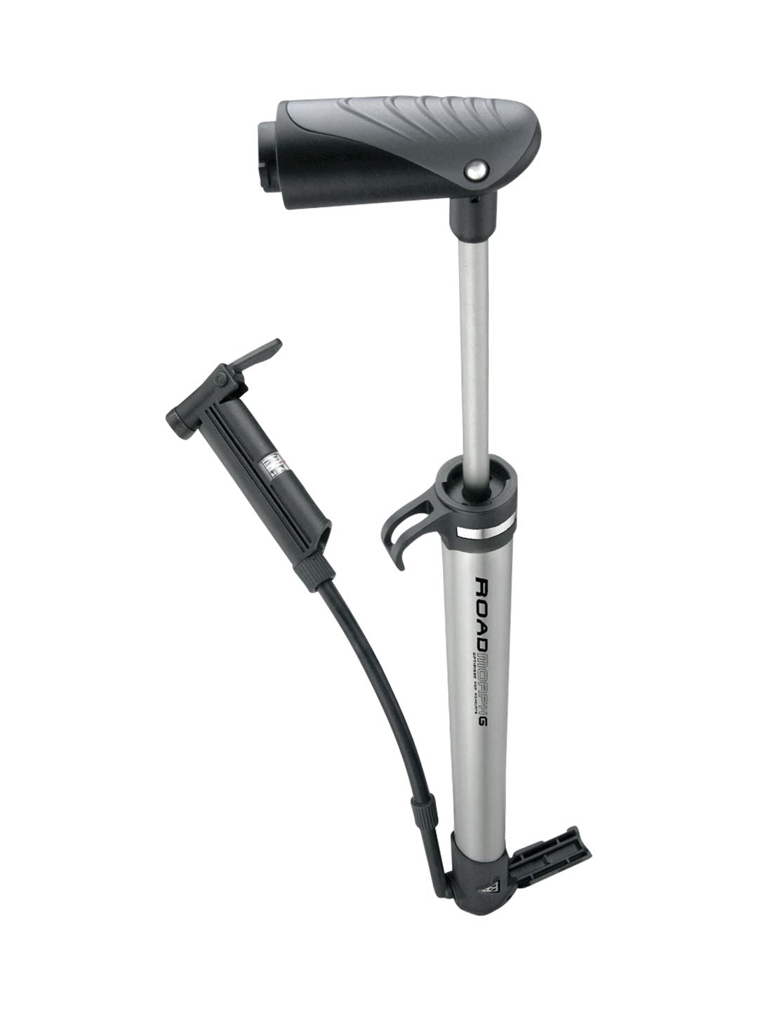 Topeak Road Morph Mini Pump with Gauge - 140psi Silver/Black – Howler ...