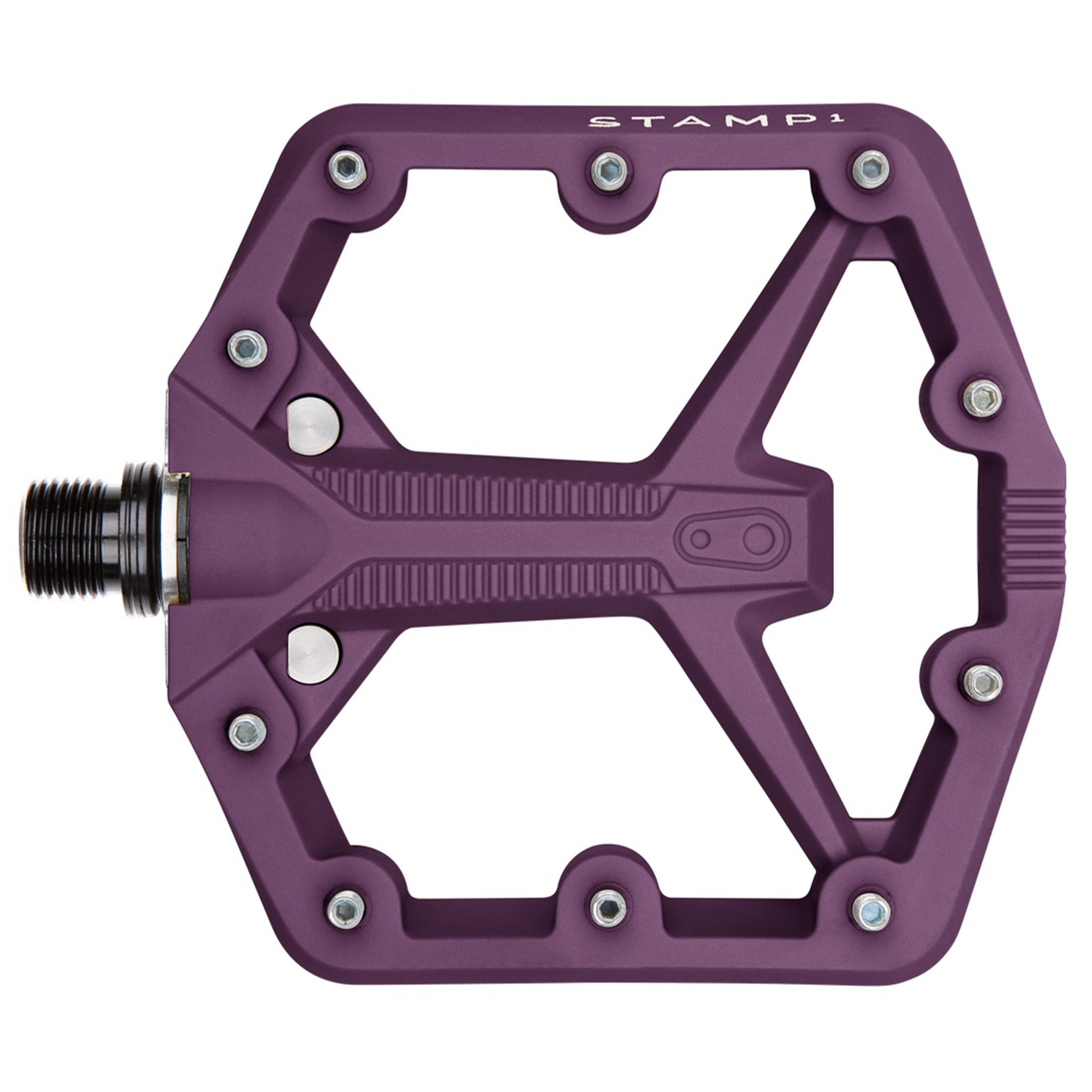 Crankbrothers Stamp 1 Gen 2 Pedals - Platform Composite 9/16" Purple S ...