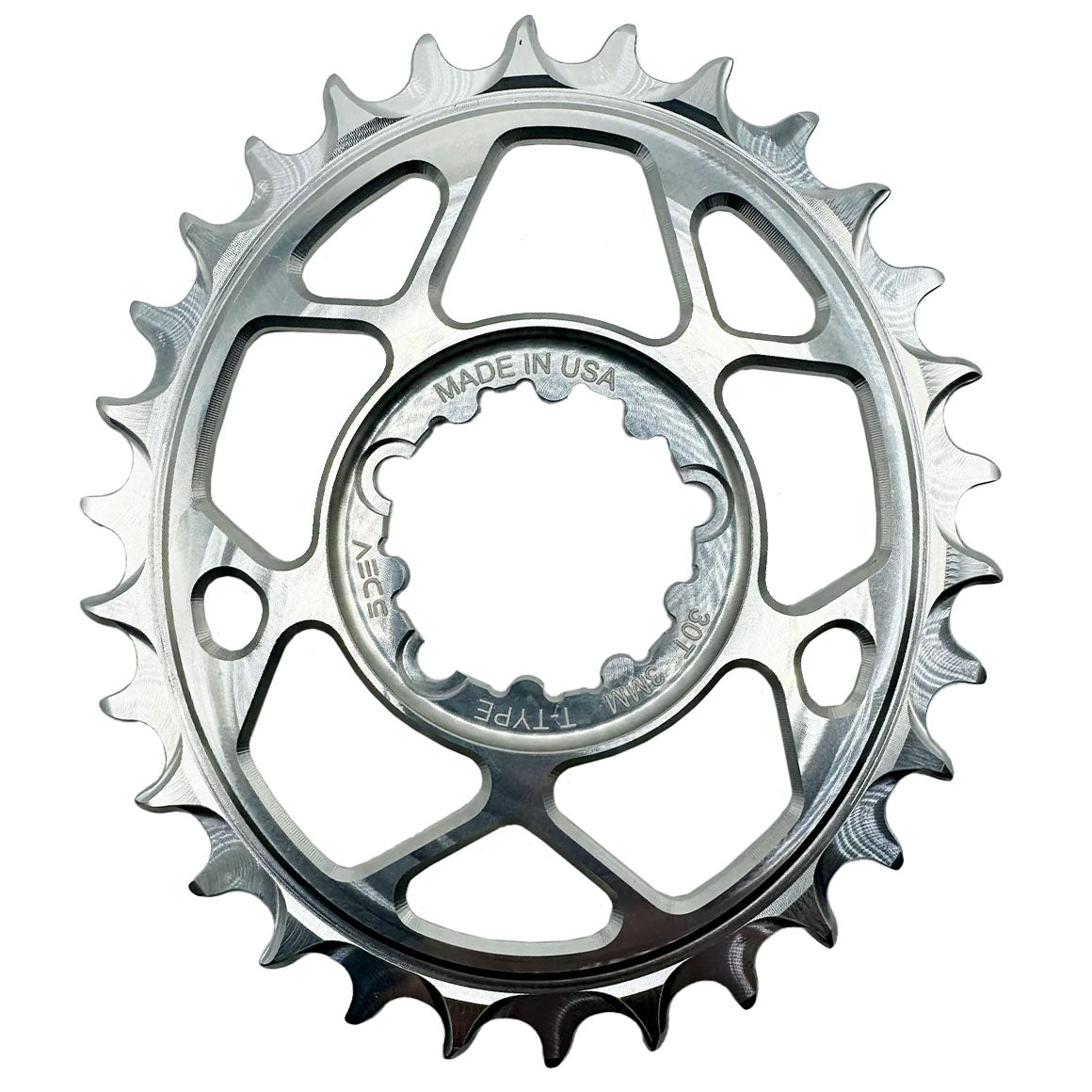 5Dev T-Type Oval 3-Bolt Chainring 3mm Offset 30T Silver – Howler Bike Park