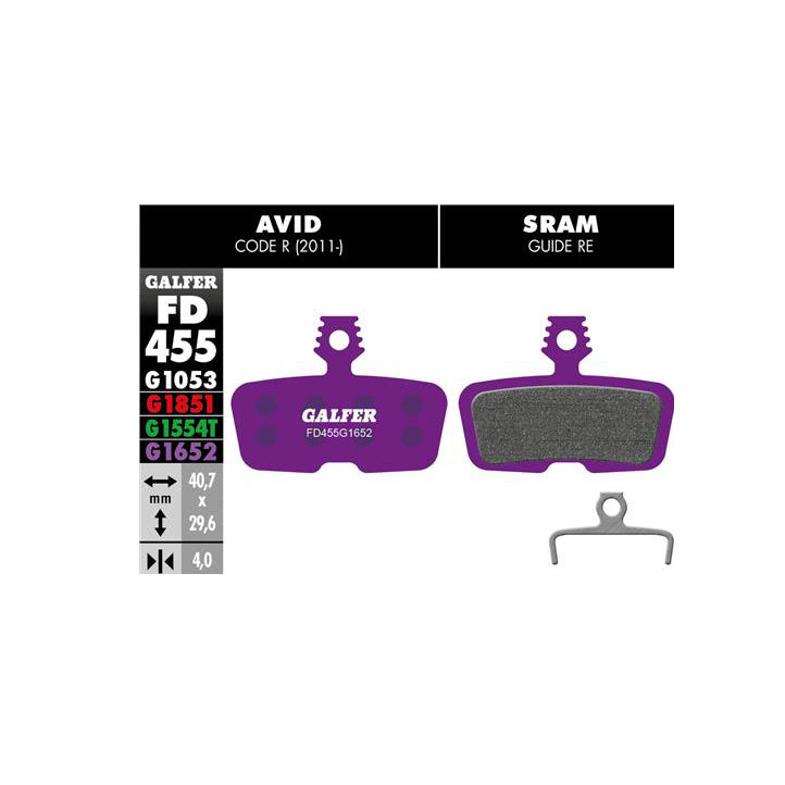 Galfer SRAM Code R/RSC/Guide RE Disc Brake Pads - E-Bike Compound ...