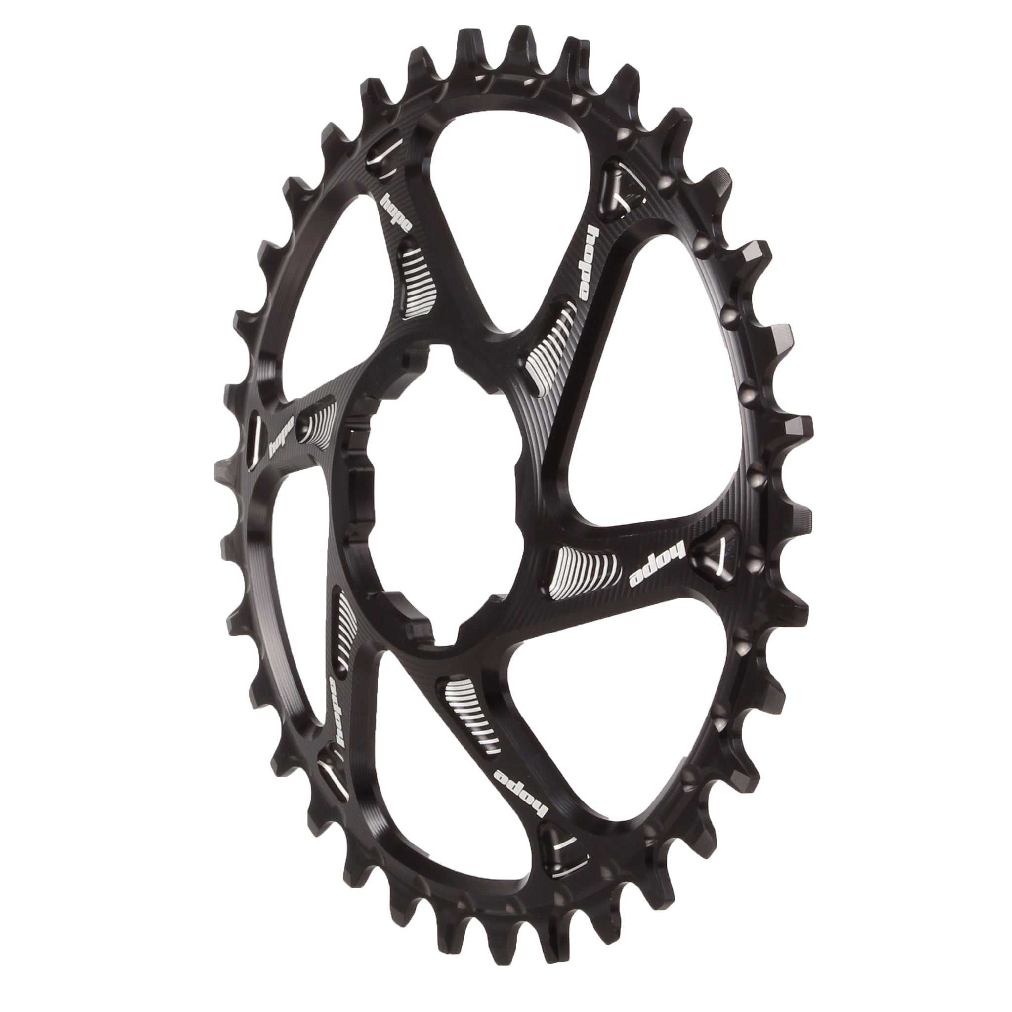 Hope Spiderless Retainer Chainring - 30t Hope Direct Mount R22 Black ...