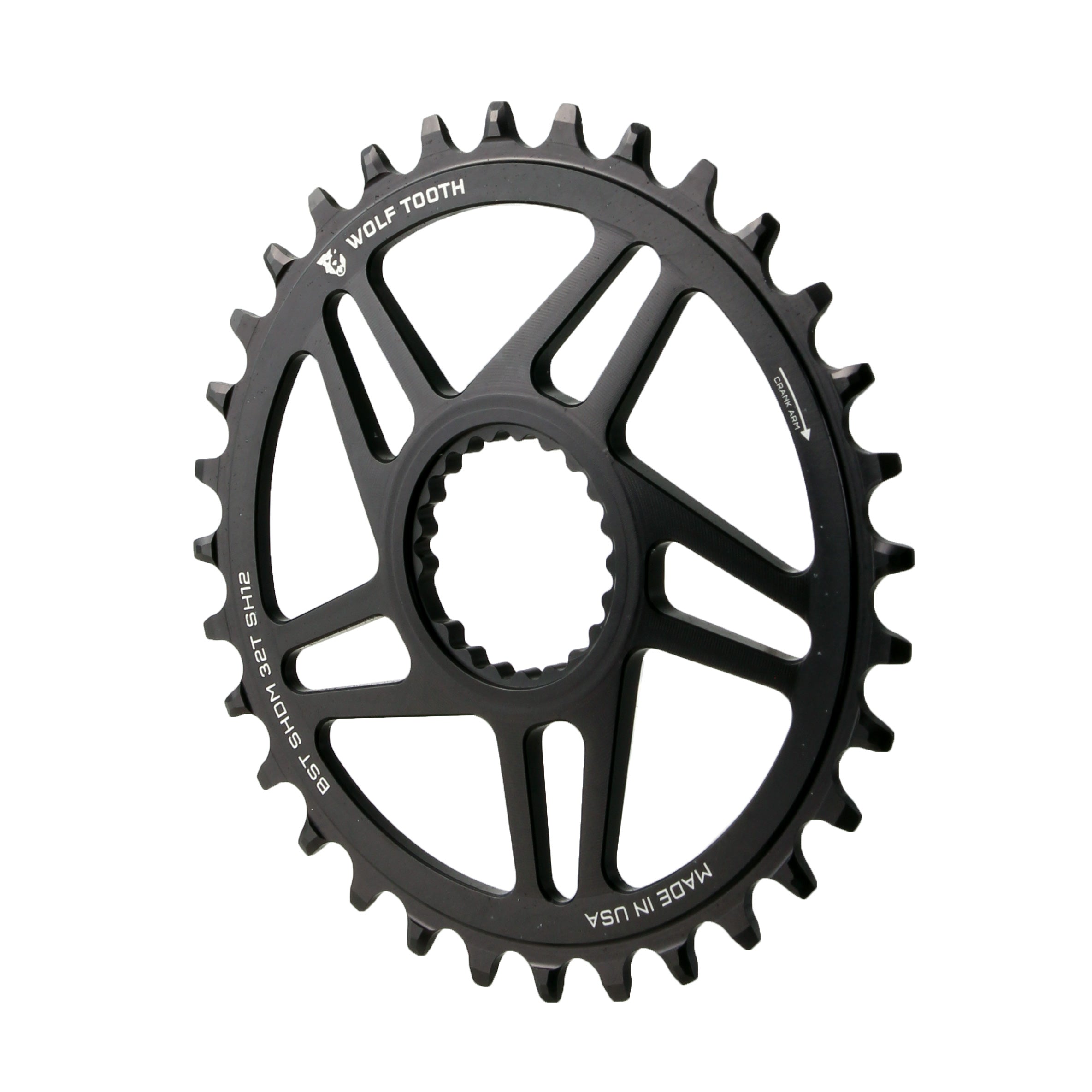 Wolf Tooth Direct Mount Chainring - 32t Shimano Direct Mount For Boost ...